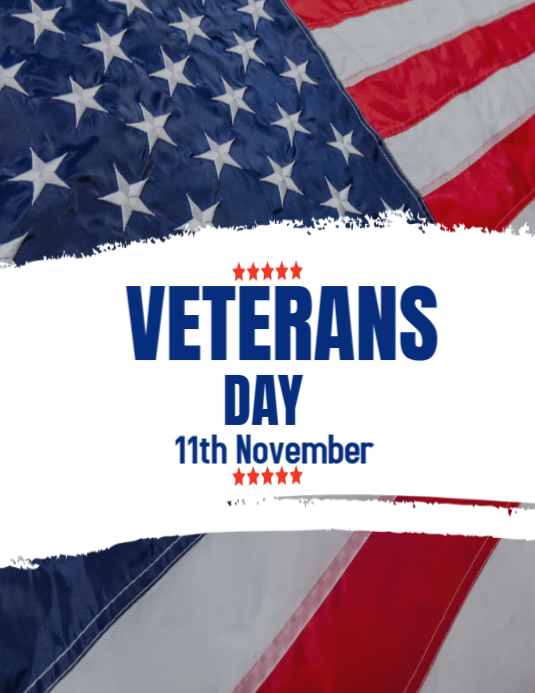 Plantilla de VETERANS DAY TEMPLATE 2025 | PosterMyWall