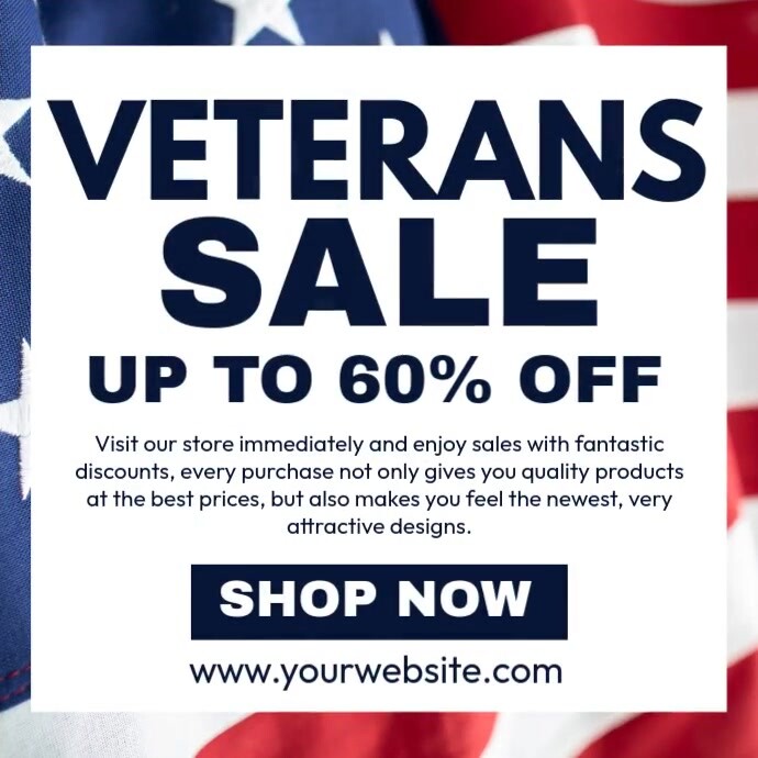 Veterans Discount Template | PosterMyWall