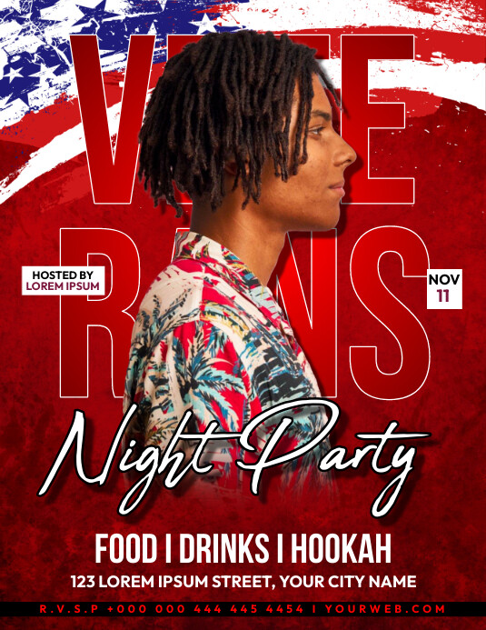 Veterans Night Party Template | PosterMyWall