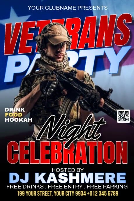Plantilla de Veterans Party Celebration | PosterMyWall