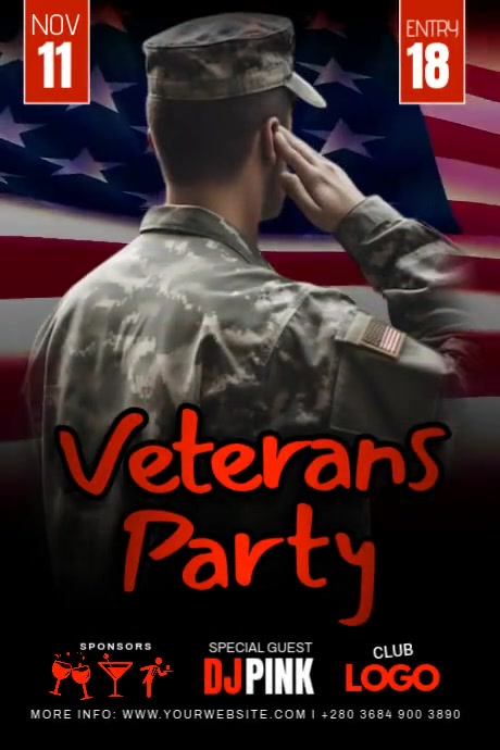 Veterans Party Template | PosterMyWall