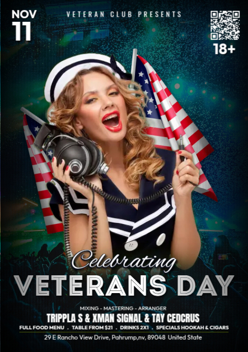 Veterans Party Event Flyer Template | PosterMyWall