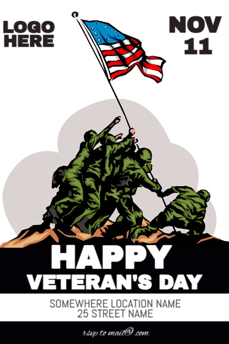 Veterans Party Poster Template | PosterMyWall