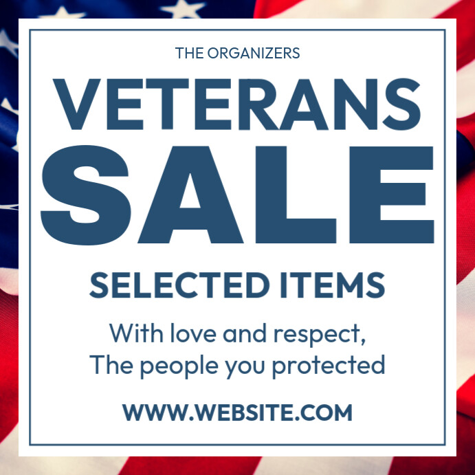 Veterans Sale Template | PosterMyWall