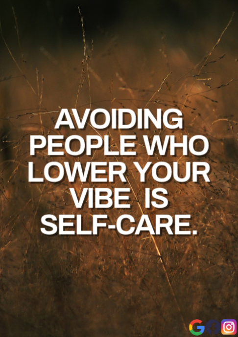 VIBE AND SELF-CARE QUOTE TEMPLATE | PosterMyWall