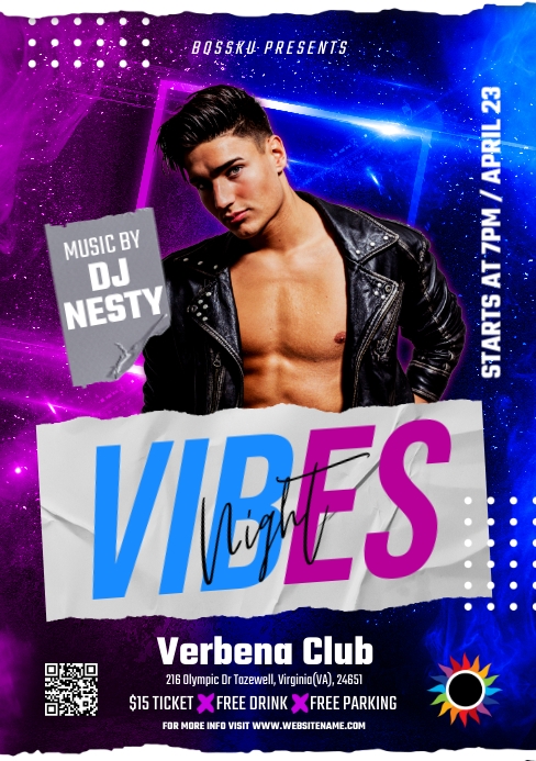 Vibes Night Flyer Template | PosterMyWall