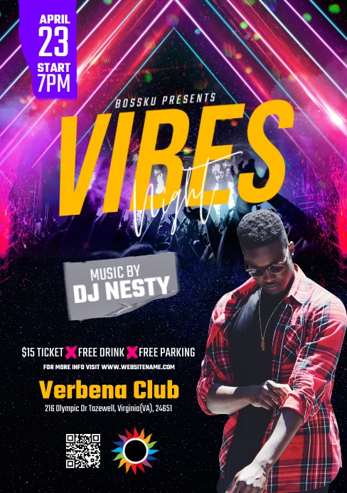 Copy of Vibes Night Flyer | PosterMyWall