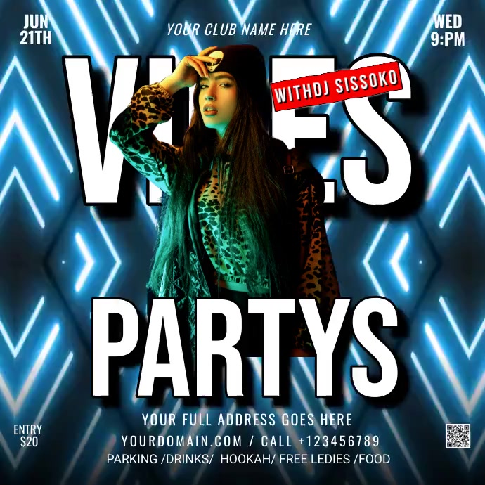 Plantilla de VIBES Party (1) | PosterMyWall