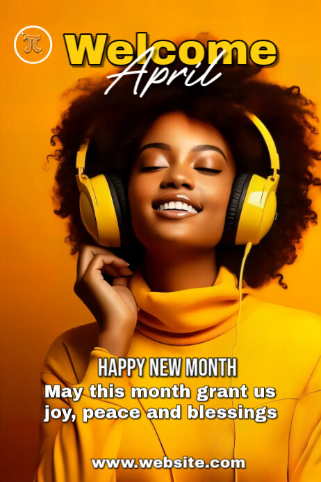Vibrant April Welcome Template | PosterMyWall