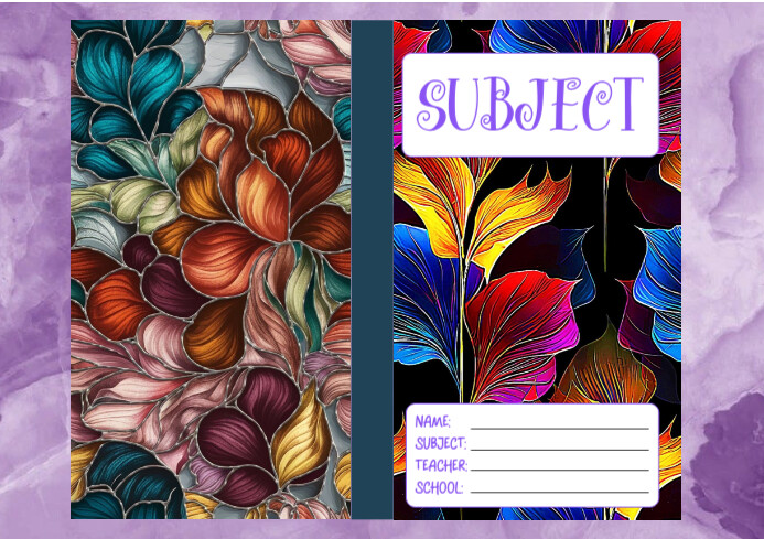 Vibrant Floral Design School Book Template | PosterMyWall