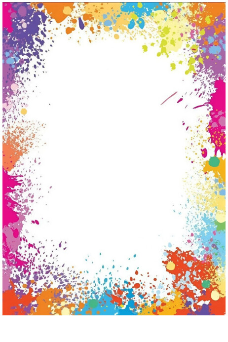 Vibrant Paint Splash Frame Template | PosterMyWall