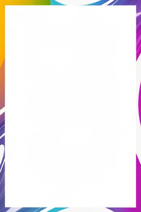 Copy of Vibrant splash border frame | PosterMyWall