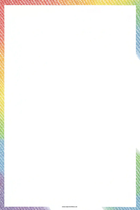 Vibrant watercolor border template | PosterMyWall