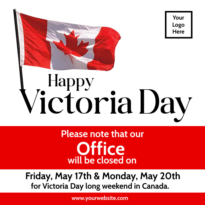 Copy of Victoria Day long weekend in Canada flyer | PosterMyWall