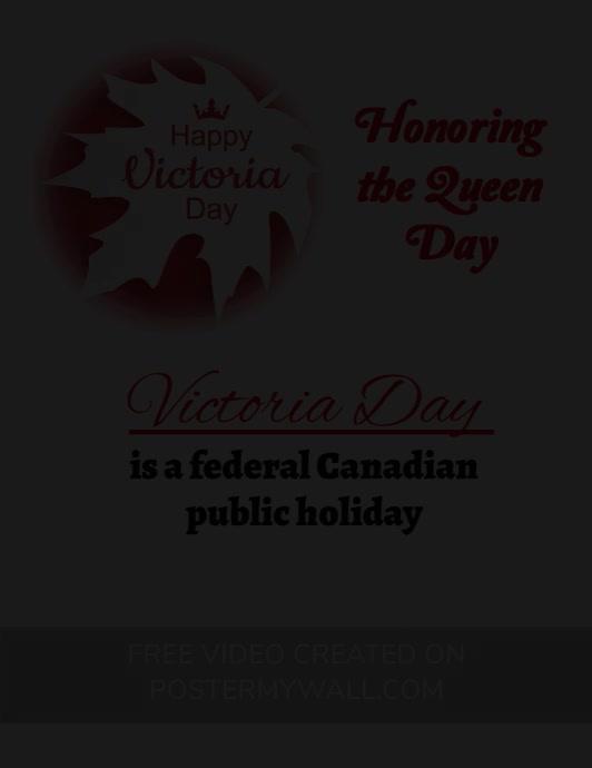 Victoria Day Queens Celebration Holiday Template | PosterMyWall