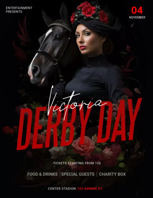 Copy of Victoria Derby Day Flyer Template | PosterMyWall