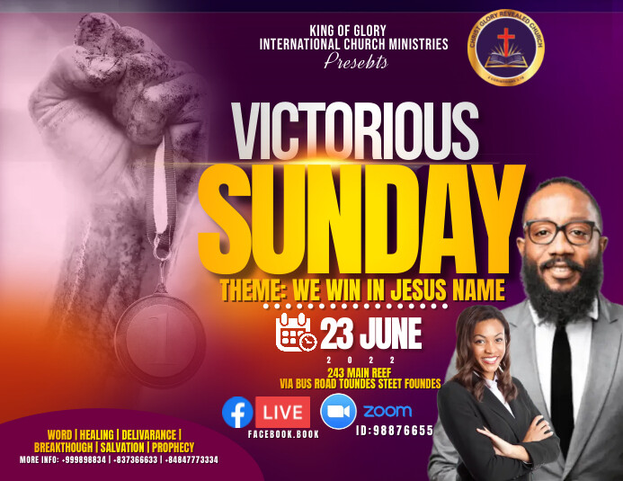 Copy of victorioud sunday | PosterMyWall