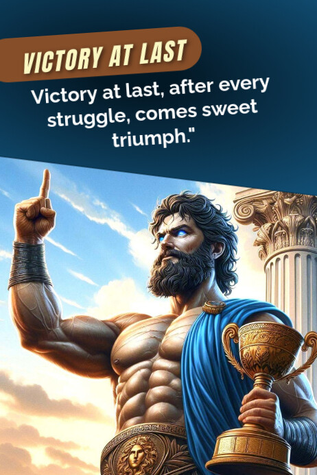 Victory at last Templat | PosterMyWall