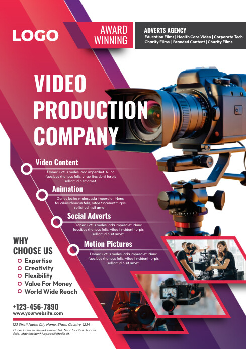 Copy of Video Agency Flyer | PosterMyWall