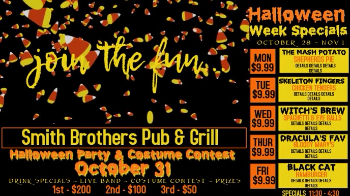 Copy of Video Bar Halloween Advertisement | PosterMyWall