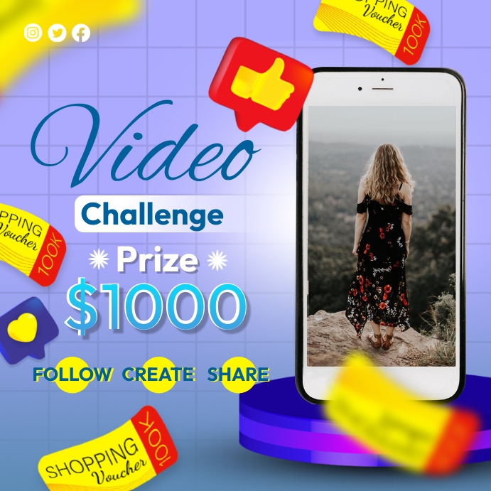Copy of Video Challenge Ads | PosterMyWall