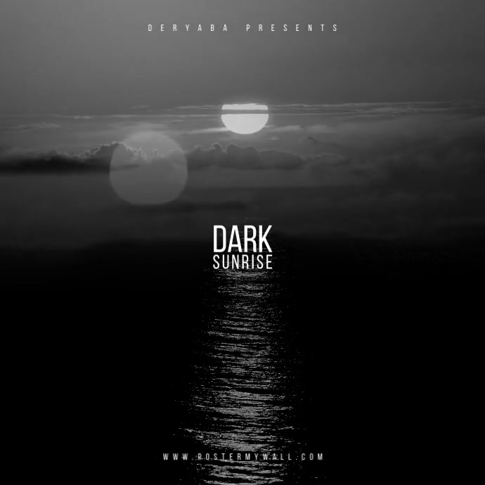 Video Dark Sunrise Sunset Album CD Cover Template | PosterMyWall