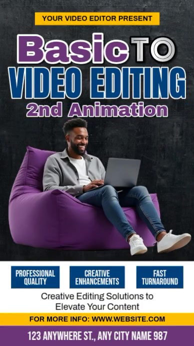 Video Editing Services Ads Template | PosterMyWall
