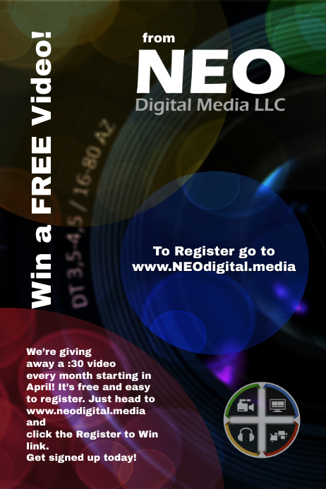 Video/Film/Photography Template | PosterMyWall