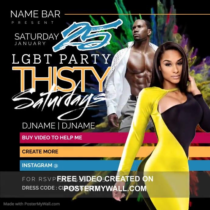 Copy of VIDEO FLYER LGBT CLUB | PosterMyWall