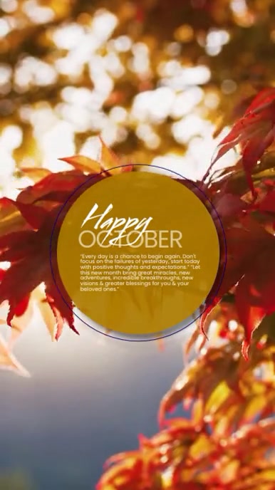 VIDEO FOR OCTOBER(1) Template | PosterMyWall