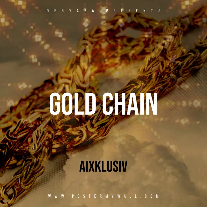 Plantilla de Video Gold Chain el Portada Del Cd Mixtape | PosterMyWall