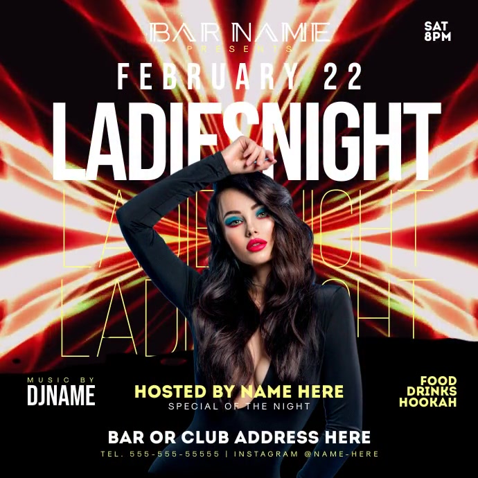 VIDEO LADIES NIGHT Template | PosterMyWall