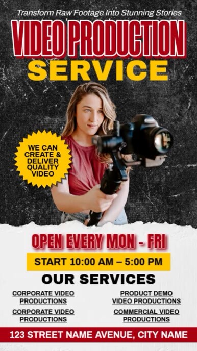 Video Production Services Template | PosterMyWall