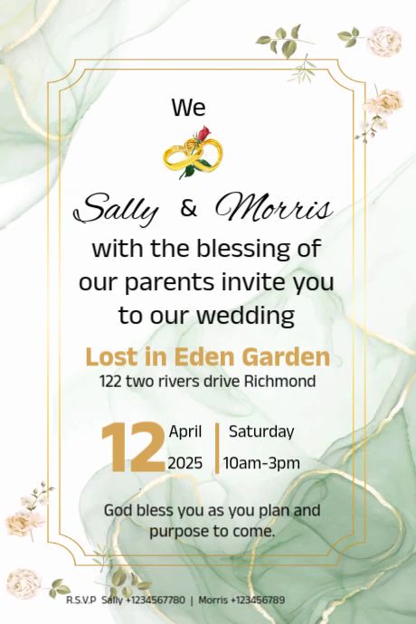 Video Wedding Invitation Card Template | PosterMyWall