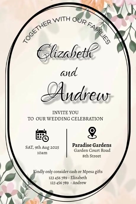 Video Wedding Invitation Card Template | PosterMyWall