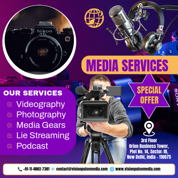 Videography & Photography Ad Template | PosterMyWall