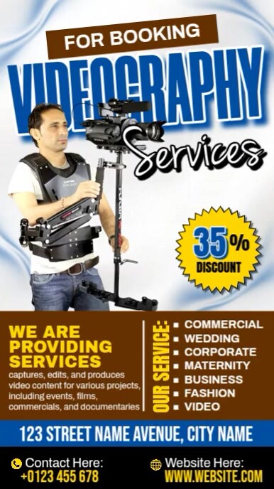 Videography Services Templat | PosterMyWall