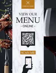 QR code Menu Template | PosterMyWall