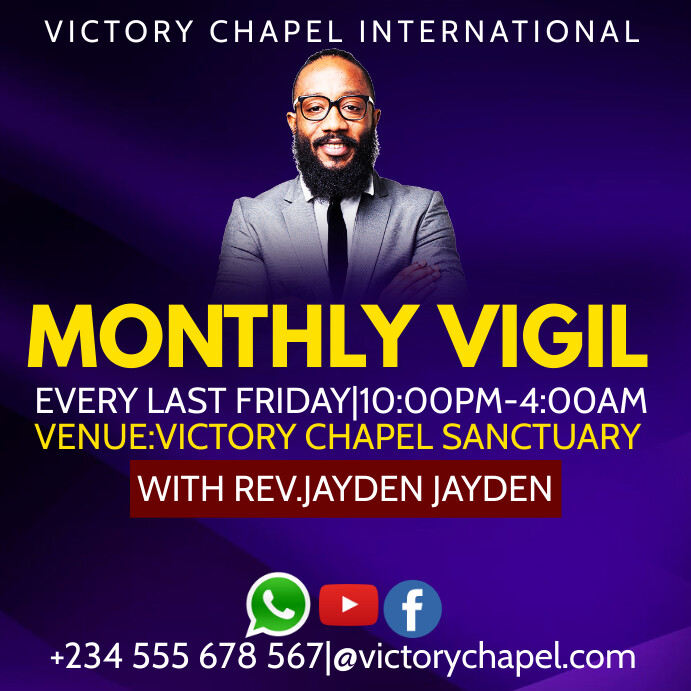 vigil flyer template | PosterMyWall