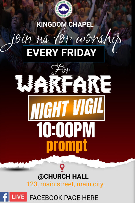 Vigil program flyer Template | PosterMyWall