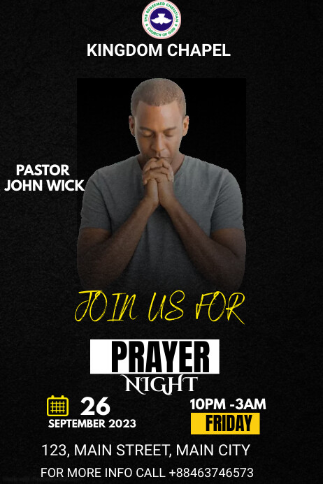 Plantilla de vigil service | PosterMyWall
