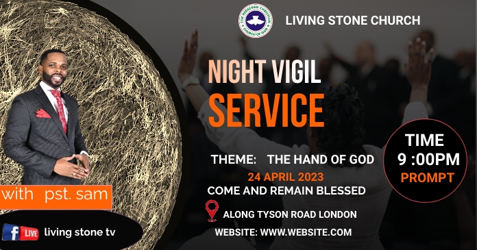 Vigil service Template | PosterMyWall