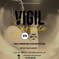 Vigil flyer poster Template | PosterMyWall
