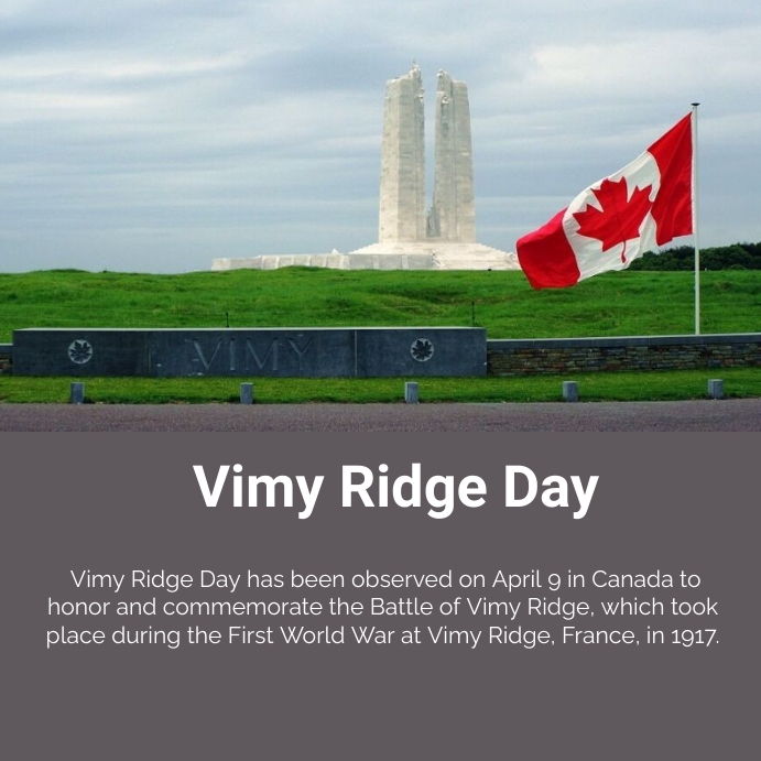 Copy of vimy ridge day | PosterMyWall