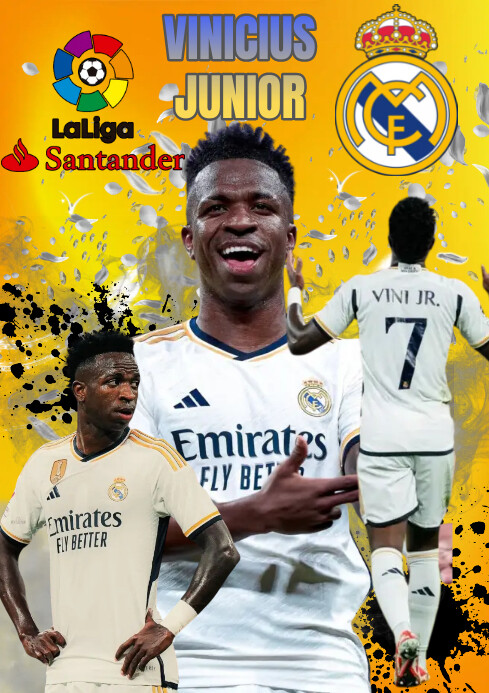 Vinicius Junior Template | PosterMyWall