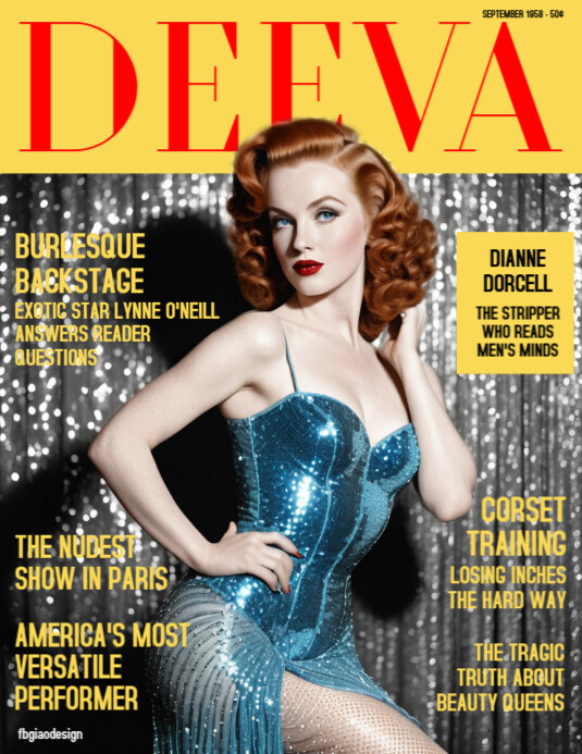 Vintage 240917 Deeva Magazine Cover Flyer (u Template | PosterMyWall