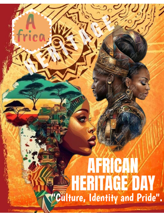 Vintage African Heritage Post/ African Culture/ Cultural Heritage Flyer ...