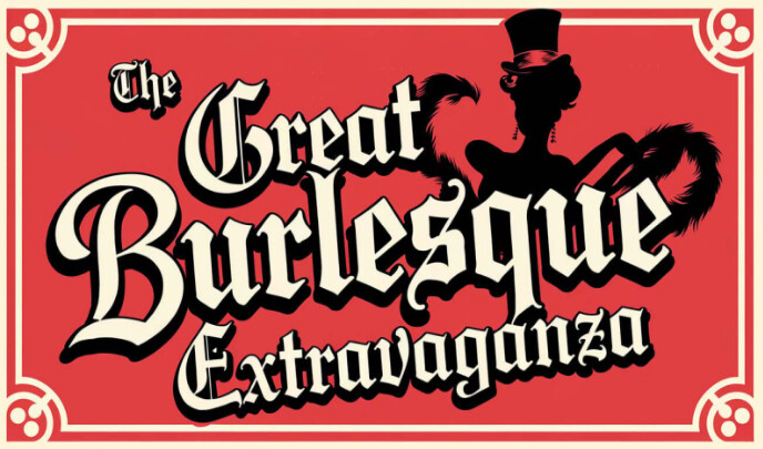 Vintage Burlesque Party Design Template Tag: The Great Burlesque ...