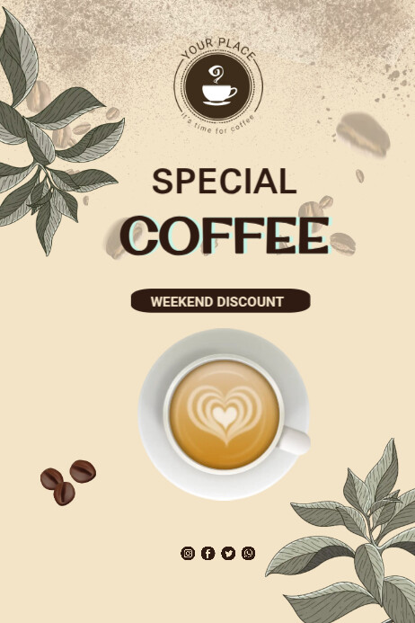 Vintage Cafe' Menu Template | PosterMyWall