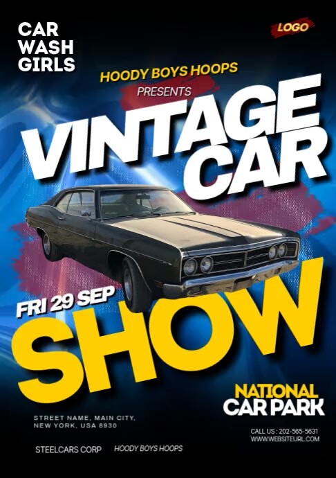 Plantilla de Vintage Car Show | PosterMyWall